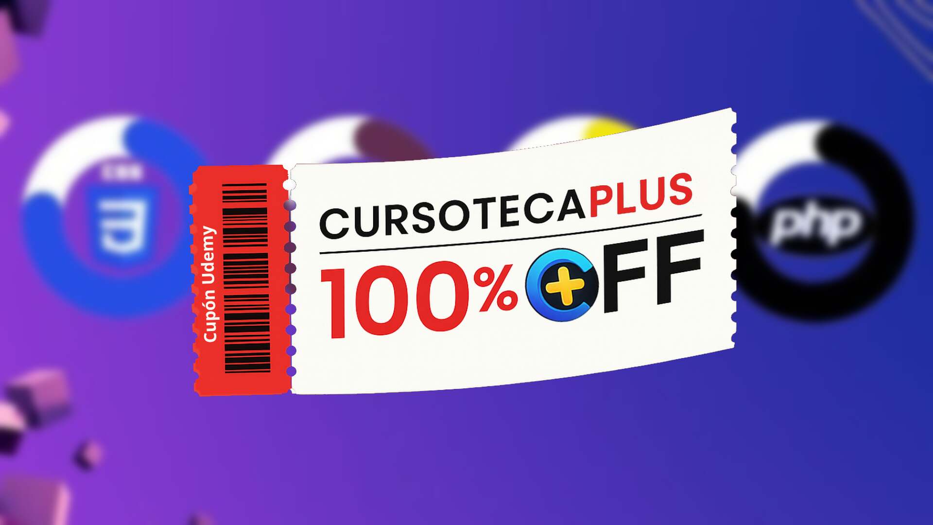 Cupón Udemy 2026 | Curso Intensivo de Full Stack de CSS-Bootstrap-JavaScript-PHP | CursotecaPlus